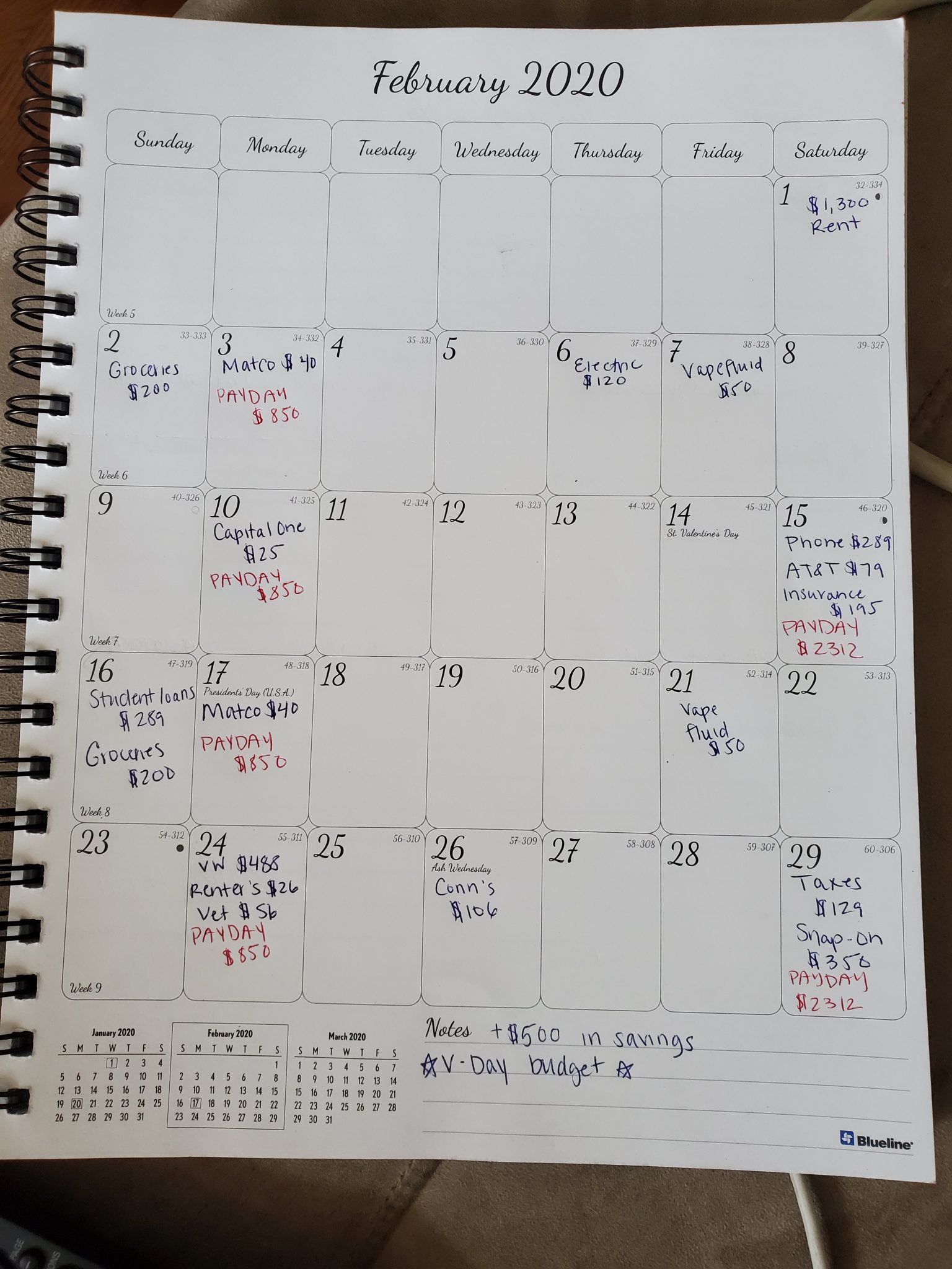 How to Organize a Budget Calendar
