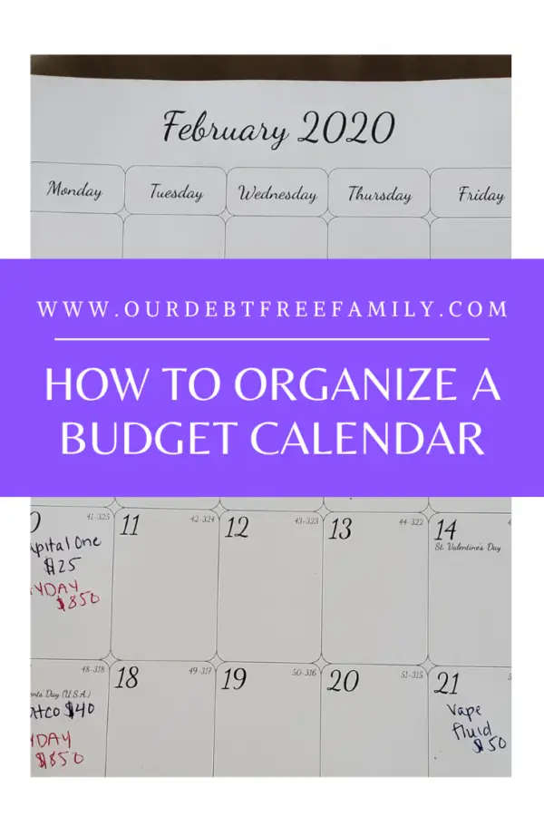 How to Organize a Budget Calendar
