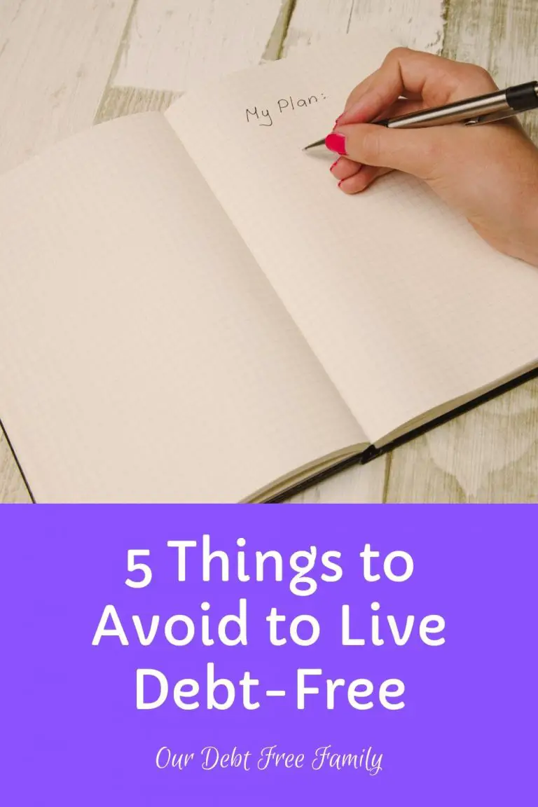 5 Things to Avoid to Live Debt-Free